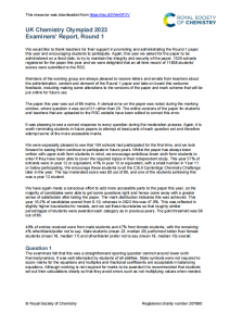 2023年UKCHO真题及答案 - UK Chemistry Olympiad(UKChO）