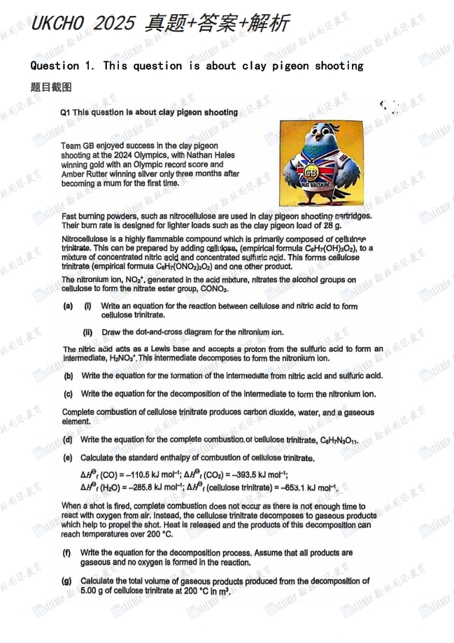 2025赛季UKCHO真题+答案+解析